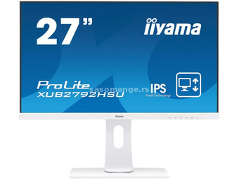 iiyama Monitor 27" Iiyama ProLite XUB2792HSU-W6 IPS 1920x1080/100Hz/0.4ms/HDMI/DP/USB