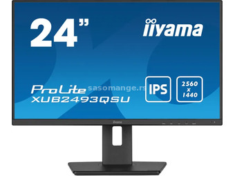 iiyama Monitor 23.8" Iiyama XUB2493QSU-B5 IPS 2560x1440/60Hz/4ms/HDMI/DP/USB/zvučnici