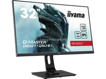 iiyama Monitor 31.5" Iiyama GB3271QSU-B1 IPS 2560x1440/165Hz/1ms/2xHDMI/2xDP/USB/zvučni