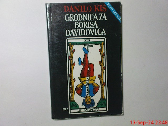 DANILO KIS - GROBNICA ZA BORISA DAVIDOVICA