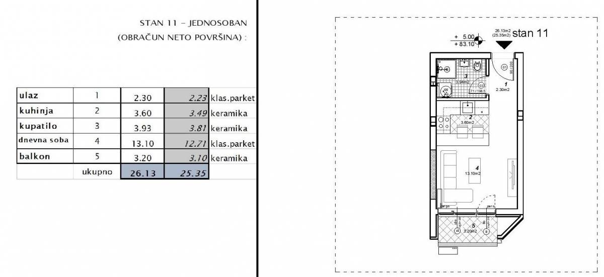 NOVI SAD - TELEP - 25. 35 m2