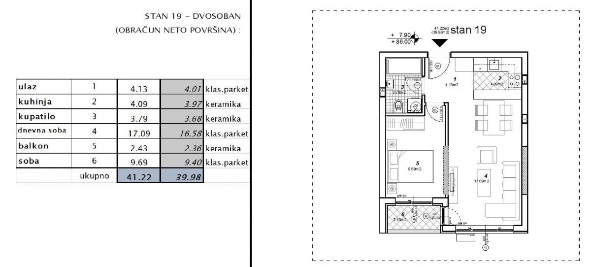 NOVI SAD - TELEP - 39. 98 m2