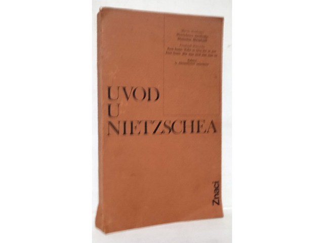 UVOD U NIČEA NIETZSCHEA