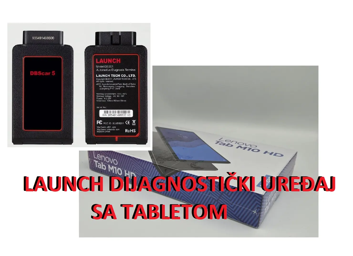 FS Company Autodijagnostički komplet DBScar5 i Lenovo tablet