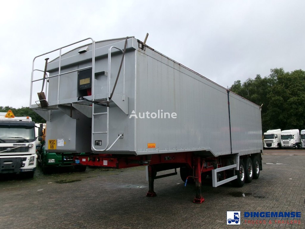 Wilcox Tipper trailer alu 55 m3 + tarpaulin kiper