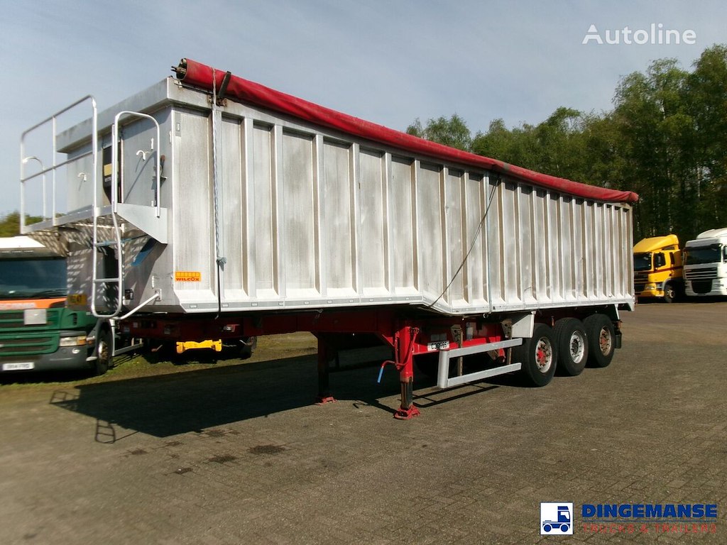 Montracon Tipper trailer alu 55 m3 + tarpaulin kiper