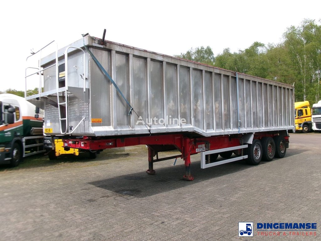 Montracon Tipper trailer alu 55 m3 + tarpaulin kiper