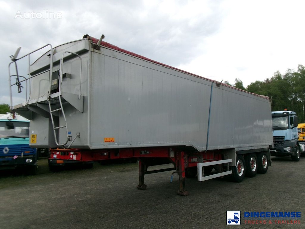 Wilcox Tipper trailer alu 52 m3 + tarpaulin kiper