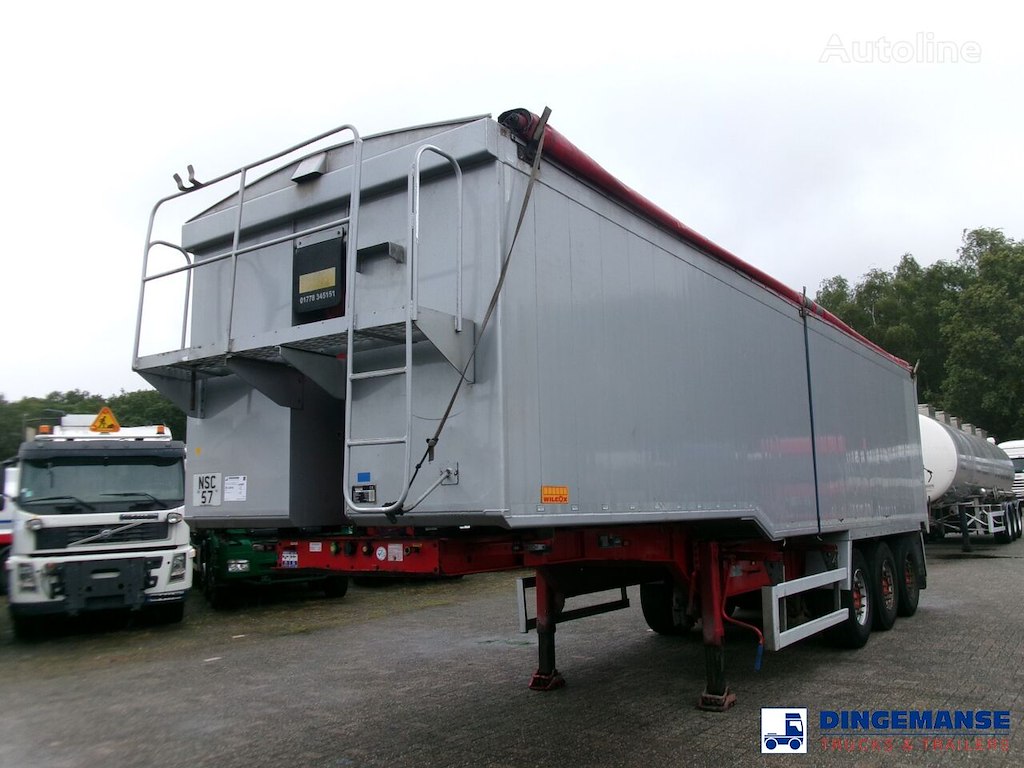 Wilcox Tipper trailer alu 55 m3 + tarpaulin kiper