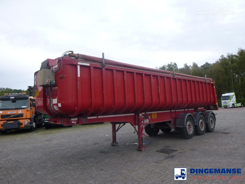 Fruehauf Tipper trailer alu 34.6 m3 + tarpaulin kiper