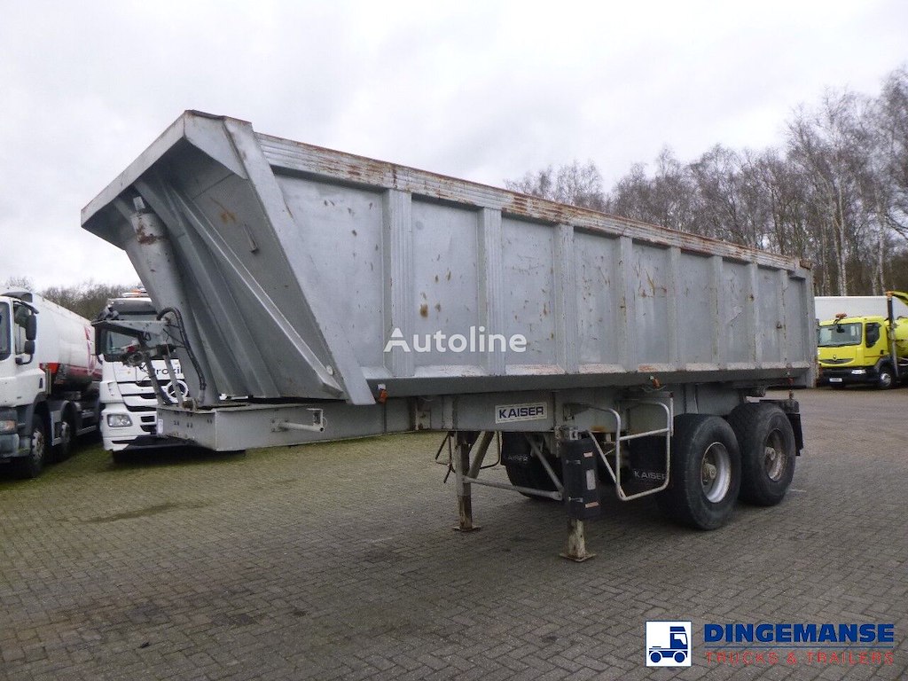 Robuste Kaiser Tipper trailer steel 24 m3 + tarpaulin kiper