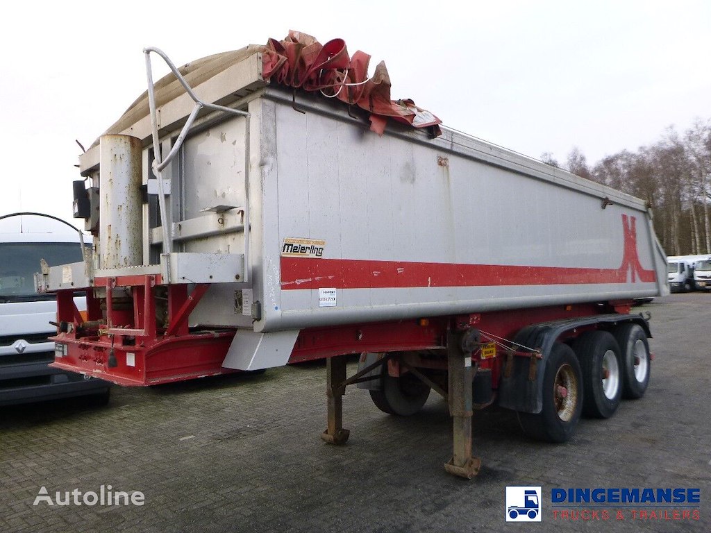 Meierling Tipper trailer alu 21 m3 + tarpaulin kiper