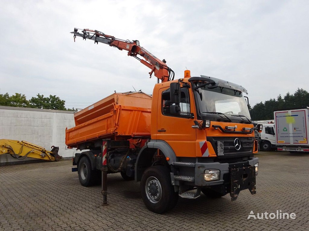 Mercedes-Benz 1833 3Skipper +Terex 92.2 Kran+ Funk Allrad kiper