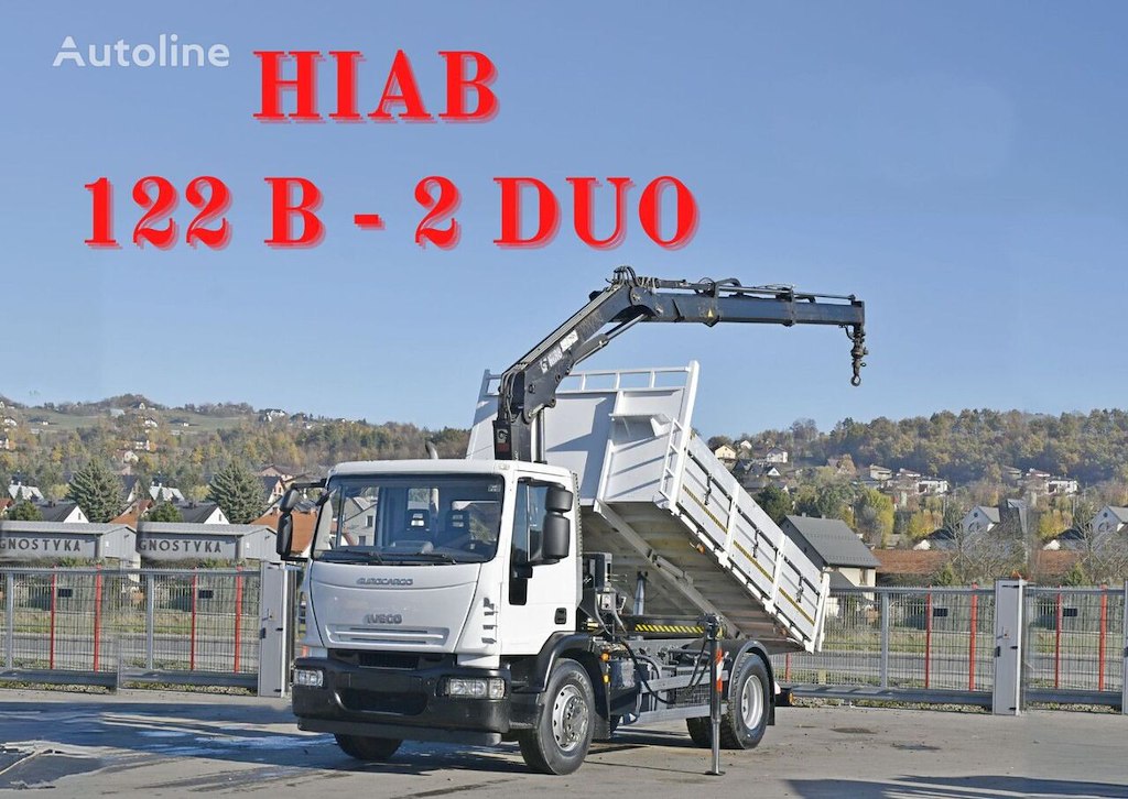 IVECO Eurocargo 180E28 *HIAB 122 B-2 DUO* TOPZUSTAND kamion kiper < 3.5t