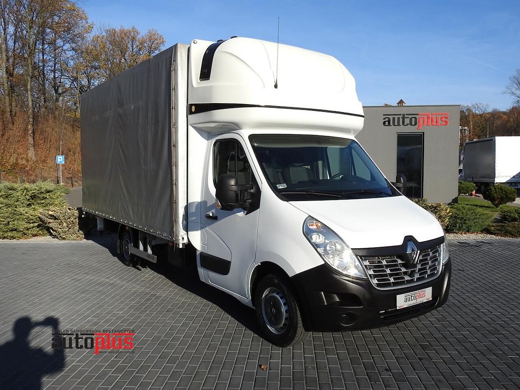 Renault MASTER PLANDEKA 10 PALET TEMPOMAT KLIMATYZACJA PNEUMATYKA 170KM kamion s ceradom < 3.5t