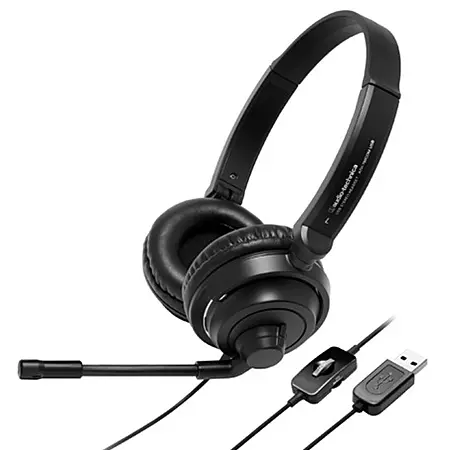 Audio - technica ATH-750COM Hi-Fi Gaming Headset Slušalice sa mikrofonom, Crne