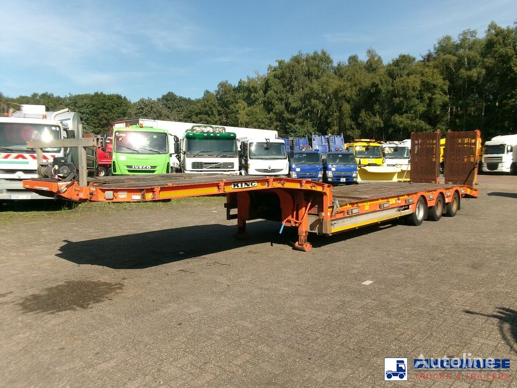 King 3-axle semi-lowbed trailer 44T + ramps poluprikolica sa niskom platformom