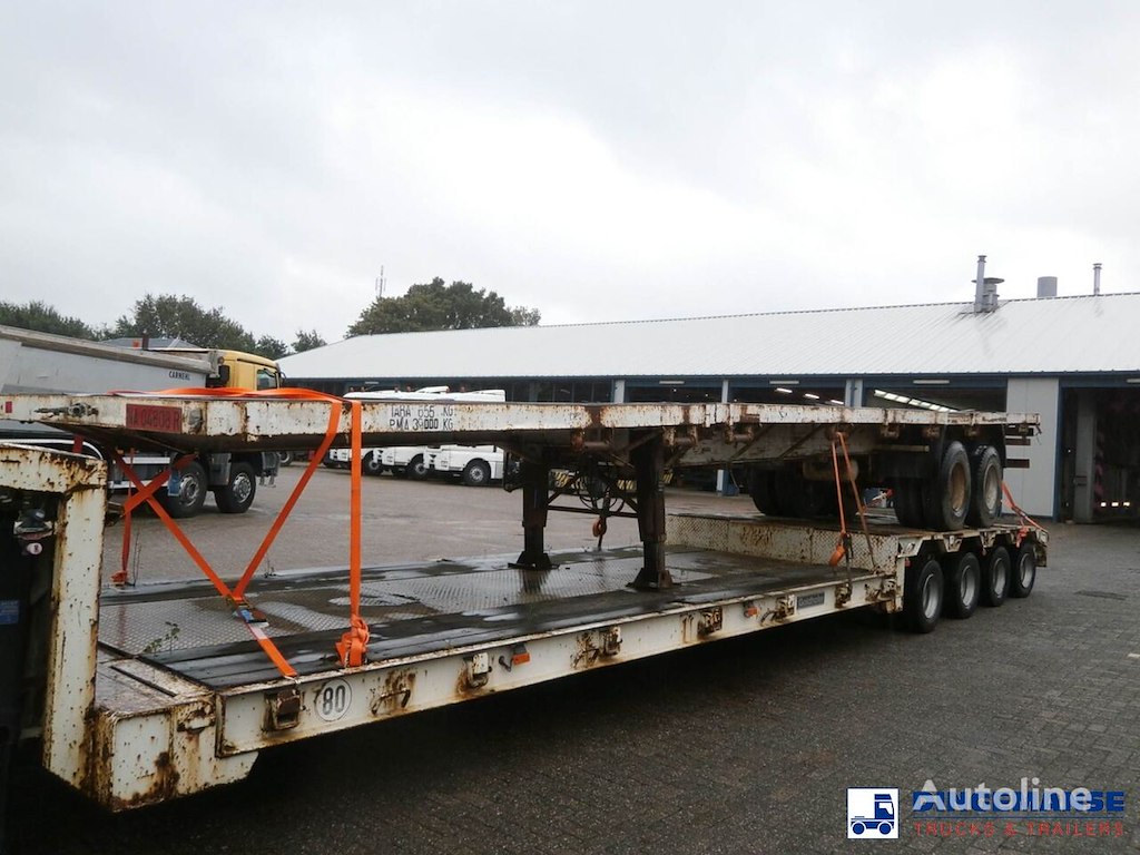 Traylona 2-axle platform trailer 39000KG / Extendable 19M poluprikolica sa niskom platformom