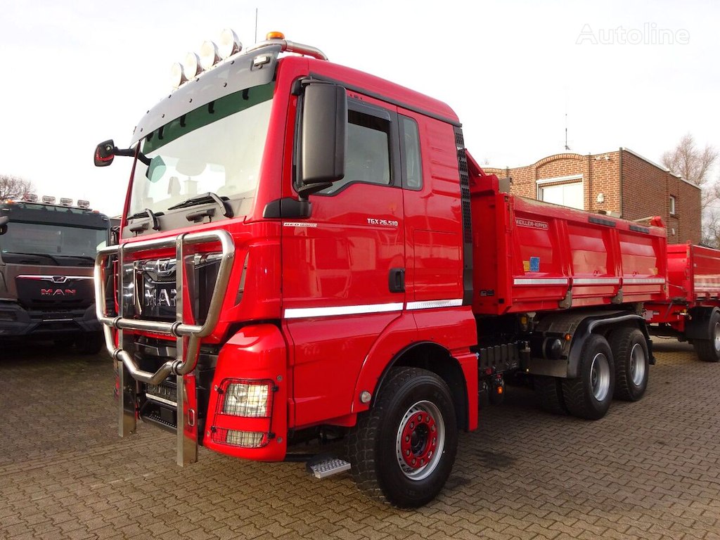 MAN 26.510 TGX 3Seitenkipper MEILLER + Bordmatik 6x4 kiper