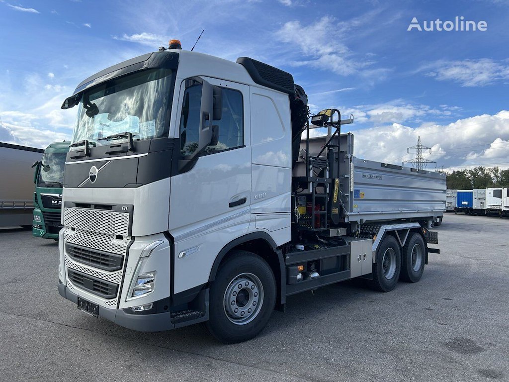 Novi Volvo FH 500 3-Seiten Meiller Kipper mit Palfinger PK22002EH, Retarder kiper