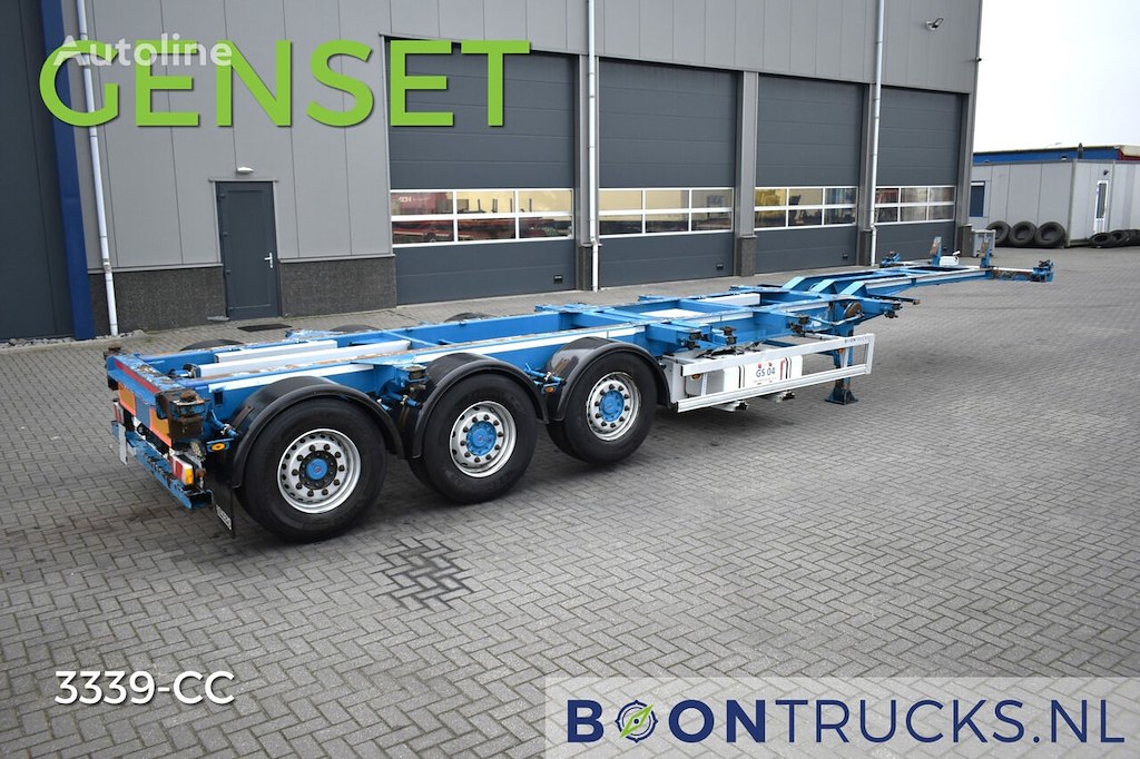 Renders ROC 12.27 + GENSET | 2x20-30-40ft HC * SAF / DISC * LIFT AXLE poluprikolica za prevoz kontejnera