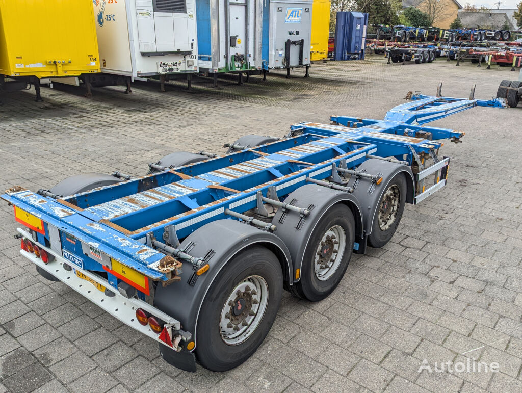 D-Tec FLEXITRAILER VCC-01 MULTI - 3-Assen SAF - Schijfremmen - Liftas poluprikolica za prevoz kontejnera