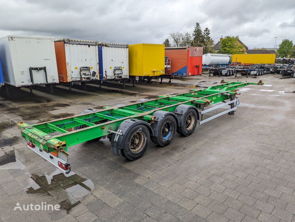 LeciTrailer 3E20-PC.HC 3-Assen BPW - Lift-As - 4800kg - 1x 20FT 2x20FT 1x30F poluprikolica za prevoz kontejnera