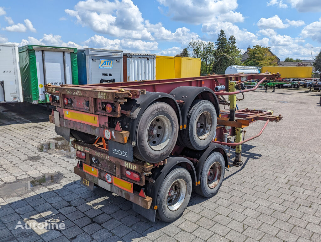 Krone SZC 20FT - 2-Assen ROR - STEEL Suspension - DOUBLE tires - DrumB poluprikolica za prevoz kontejnera