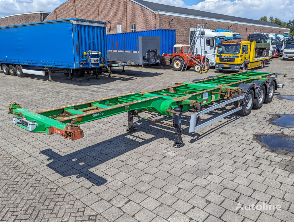 LeciTrailer 3-Assen BPW - DrumBrakes - Lift-As - 4800kg (O1934) poluprikolica za prevoz kontejnera