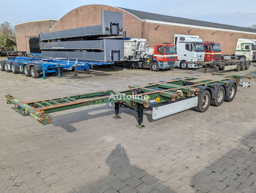 Krone SD 27 3-Assen BPW - Back Slider - DrumBrakes - 5280kg - 10 units poluprikolica za prevoz kontejnera