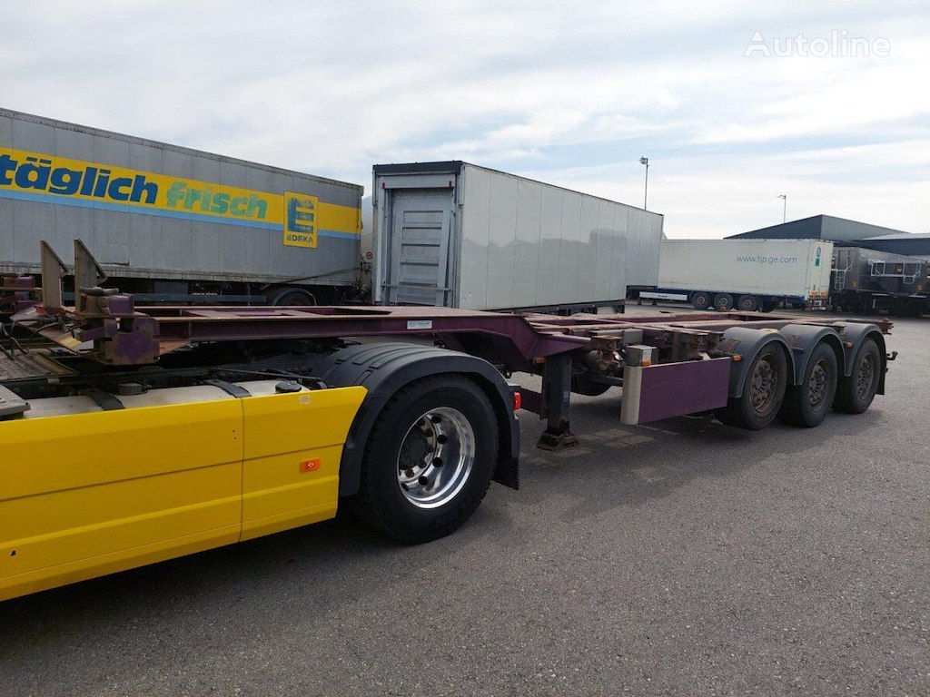 Andere M&V 902S, Containerchassis, SLIDER, Ausziehbar, 1X20,2X20 poluprikolica za prevoz kontejnera