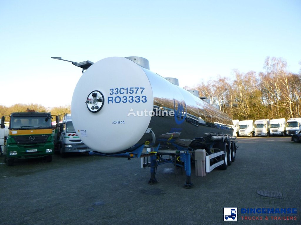 Magyar Chemical tank inox L4BH 32.9 m3 / 1 comp cisterna za prevoz hemikalija