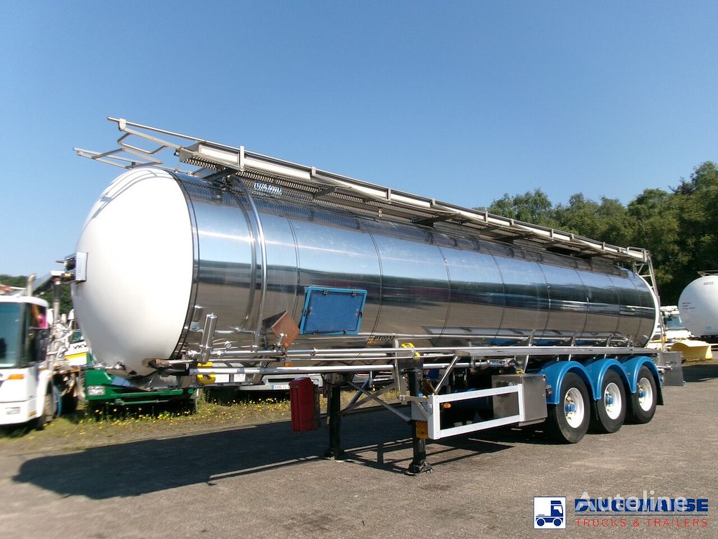 Feldbinder Chemical tank (non-ADR) inox 30 m3 / 1 comp + pump cisterna za prevoz hemikalija