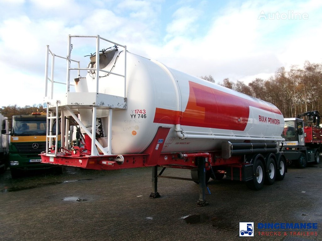 Feldbinder Powder tank alu 41 m3 (tipping) cisterna silos