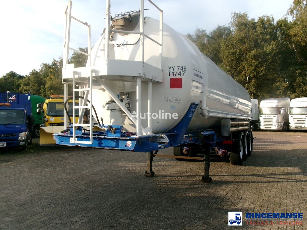 Feldbinder Powder tank alu 41 m3 (tipping) cisterna silos