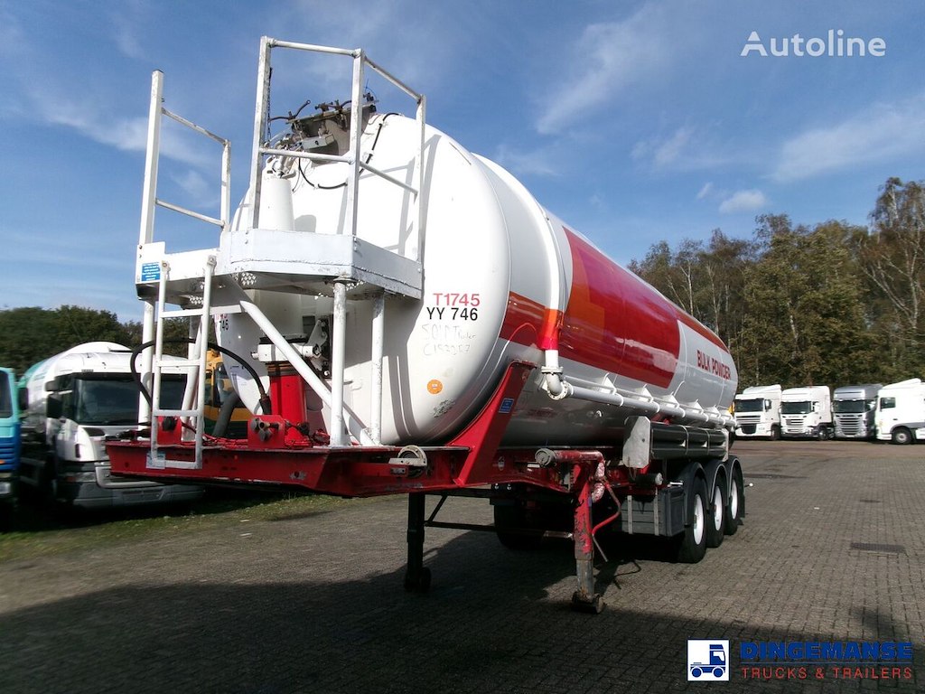 Feldbinder Powder tank alu 41 m3 (tipping) cisterna silos