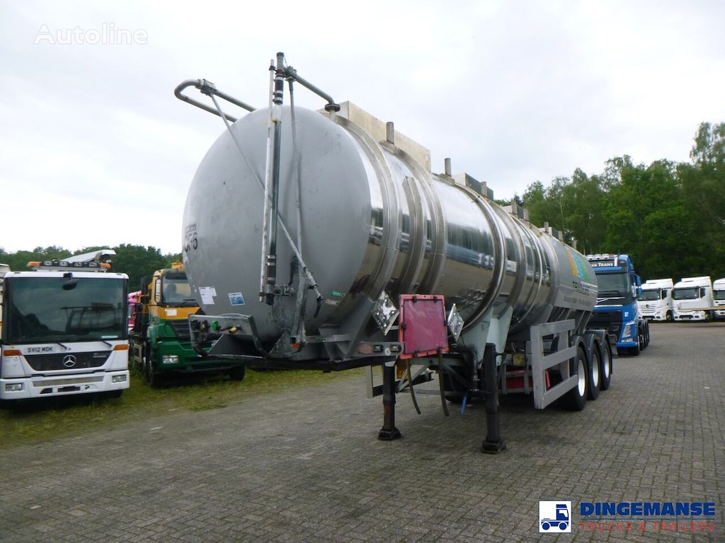 Clayton Chemical tank inox 30 m3 / 1 comp cisterna za prevoz hemikalija