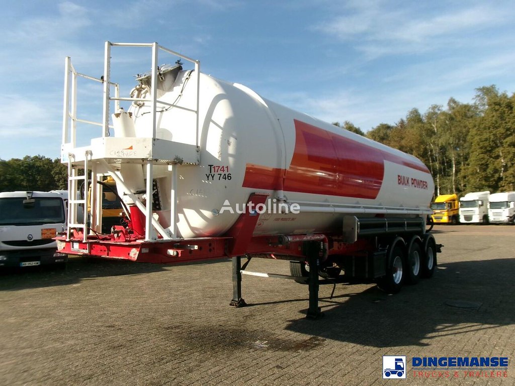 Feldbinder Powder tank alu 41 m3 (tipping) cisterna silos