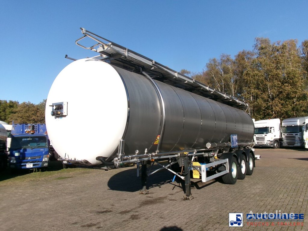 Feldbinder Chemical tank inox 37.5 m3 / 1 comp cisterna za prevoz hemikalija