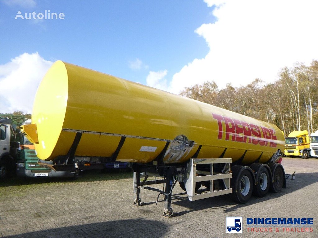 Crane Fruehauf Food (beer) tank inox 30 m3 / 2 comp cisterna za prevoz hrane