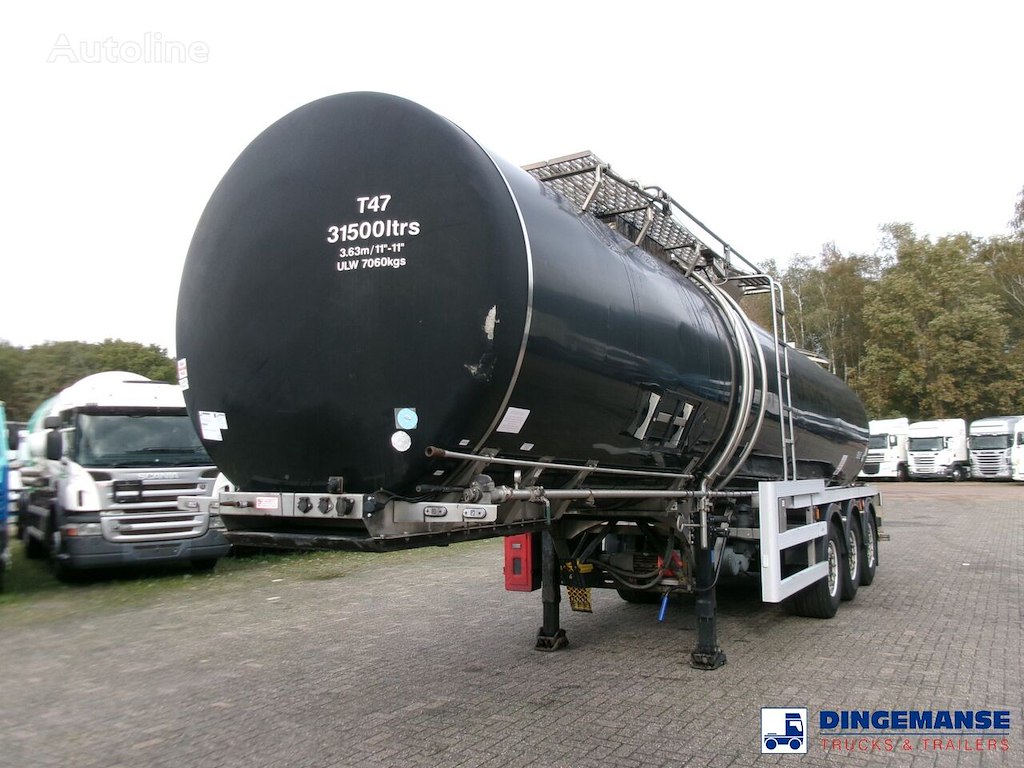 Crossland Bitumen tank inox 33 m3 / 1 comp + compressor + ADR L4BN cisterna za bitumen