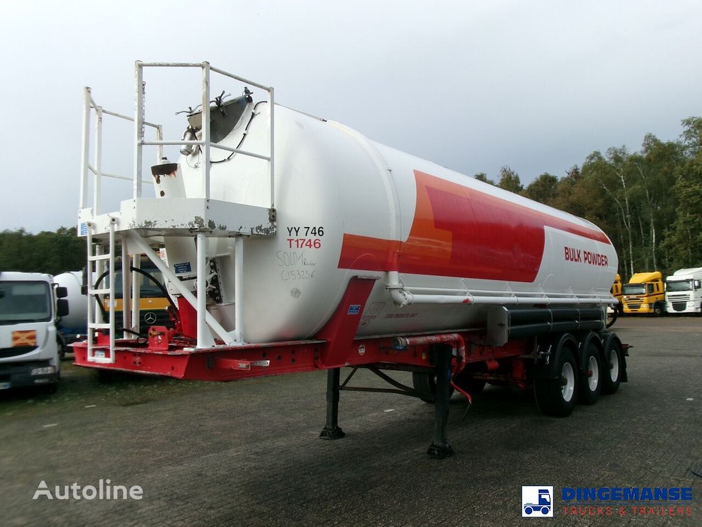 Feldbinder Powder tank alu 41 m3 (tipping) poluprikolica autocisterna