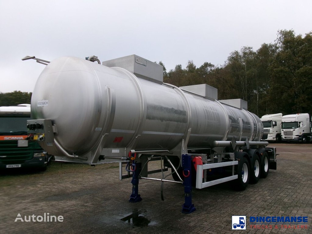 Parcisa Chemical tank inox L4BH 21.2 m3 / 1 comp + pump / ADR 24/02/24 cisterna za prevoz hemikalija