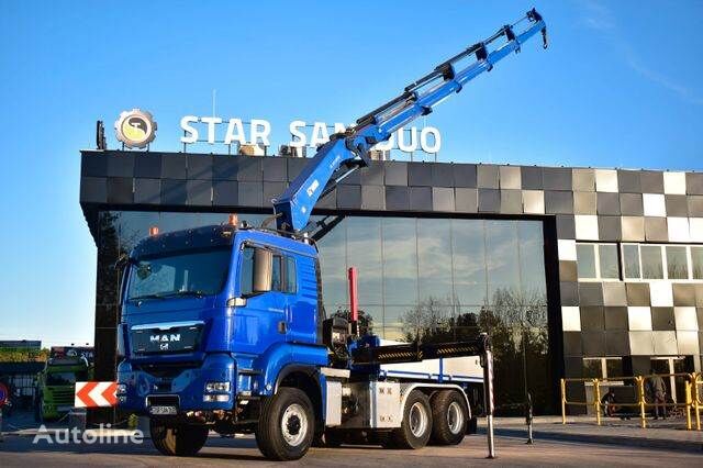 MAN TGS 35.540 6x6 HIAB 322 Crane Kran 5th kamion s ravnom platformom