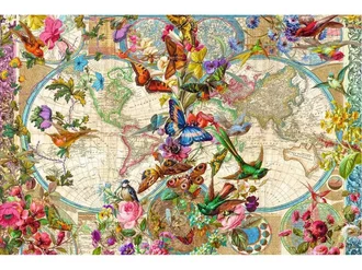 Ravensburger puzzle (slagalice) – Mapa sveta, flora i fauna