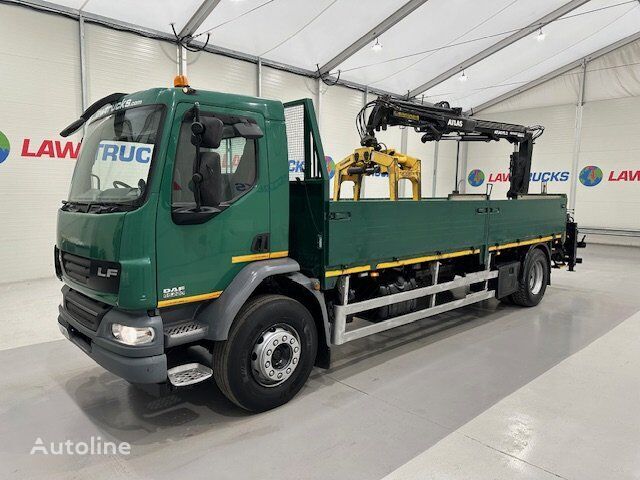 DAF LF55 220 Day Cab Dropside Crane kamion s ravnom platformom