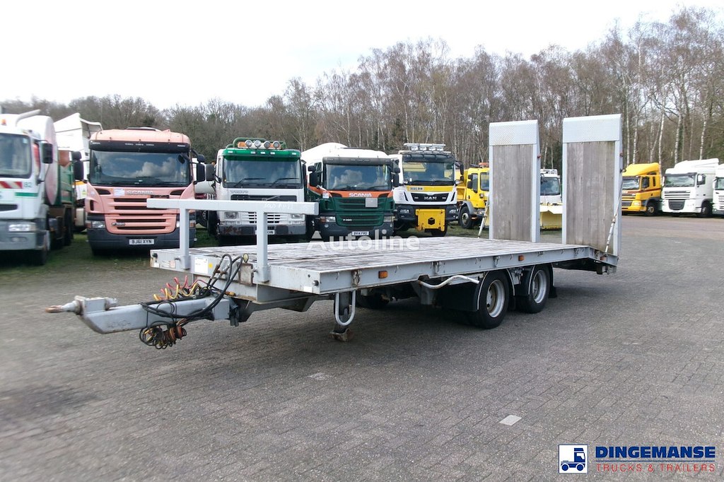 King 2-axle platform drawbar trailer 14t + ramps prikolica platforma