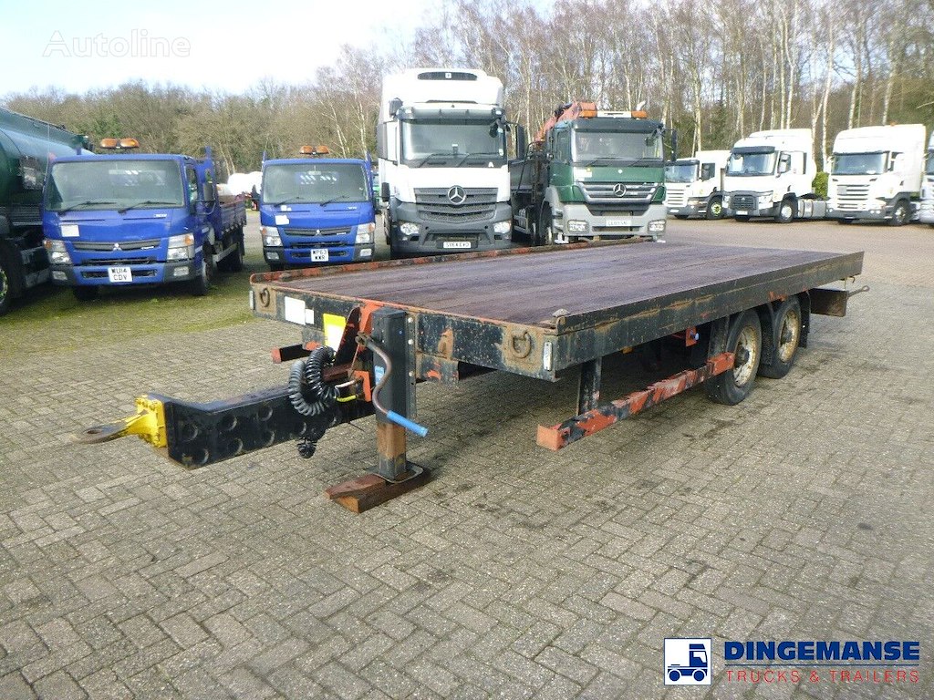 Adcliffe 2-axle drawbar platform trailer 7 t prikolica platforma