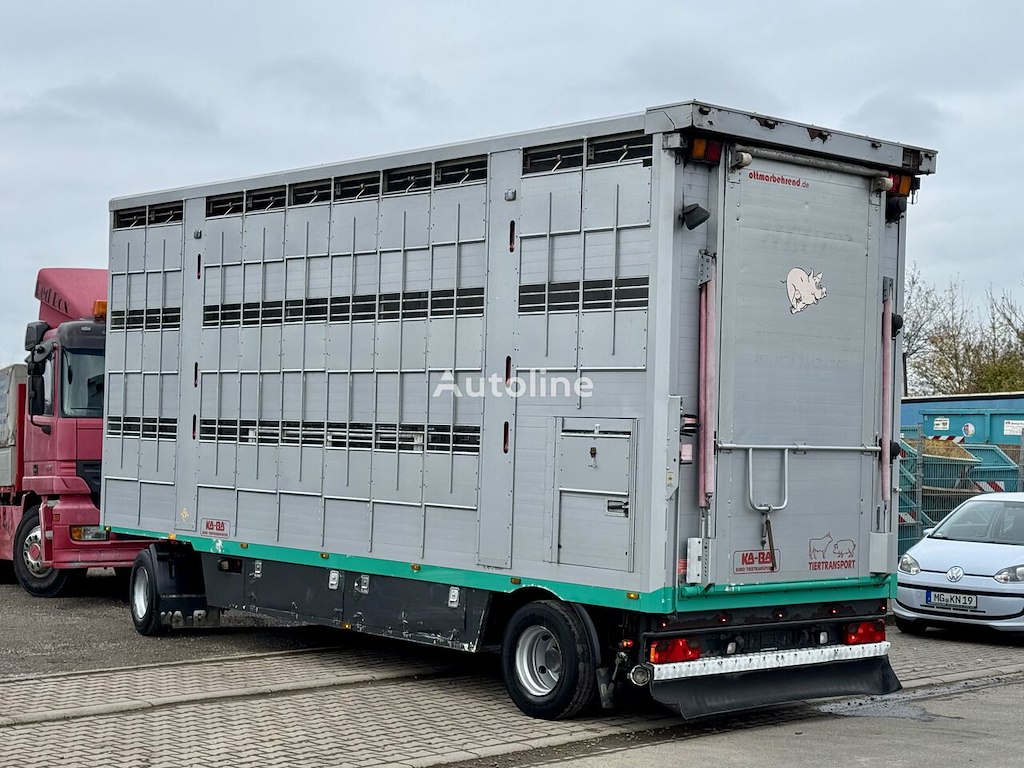 KA-BA KABA 3 Stock Hubdach Vollalu 7,30m Vieh TIERTRANSPORTER ANHÄNGER prikolica za prevoz stoke