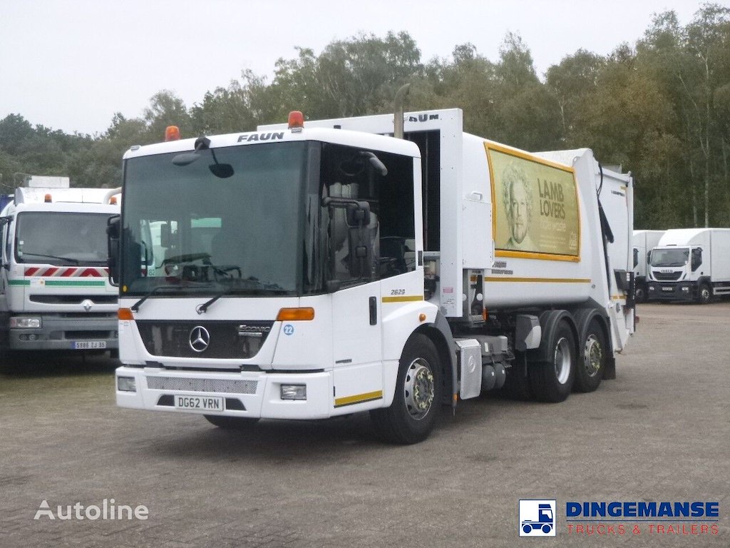 Mercedes-Benz Econic 2629 6x2 RHD Faun Variopress refuse truck kamion za smeće